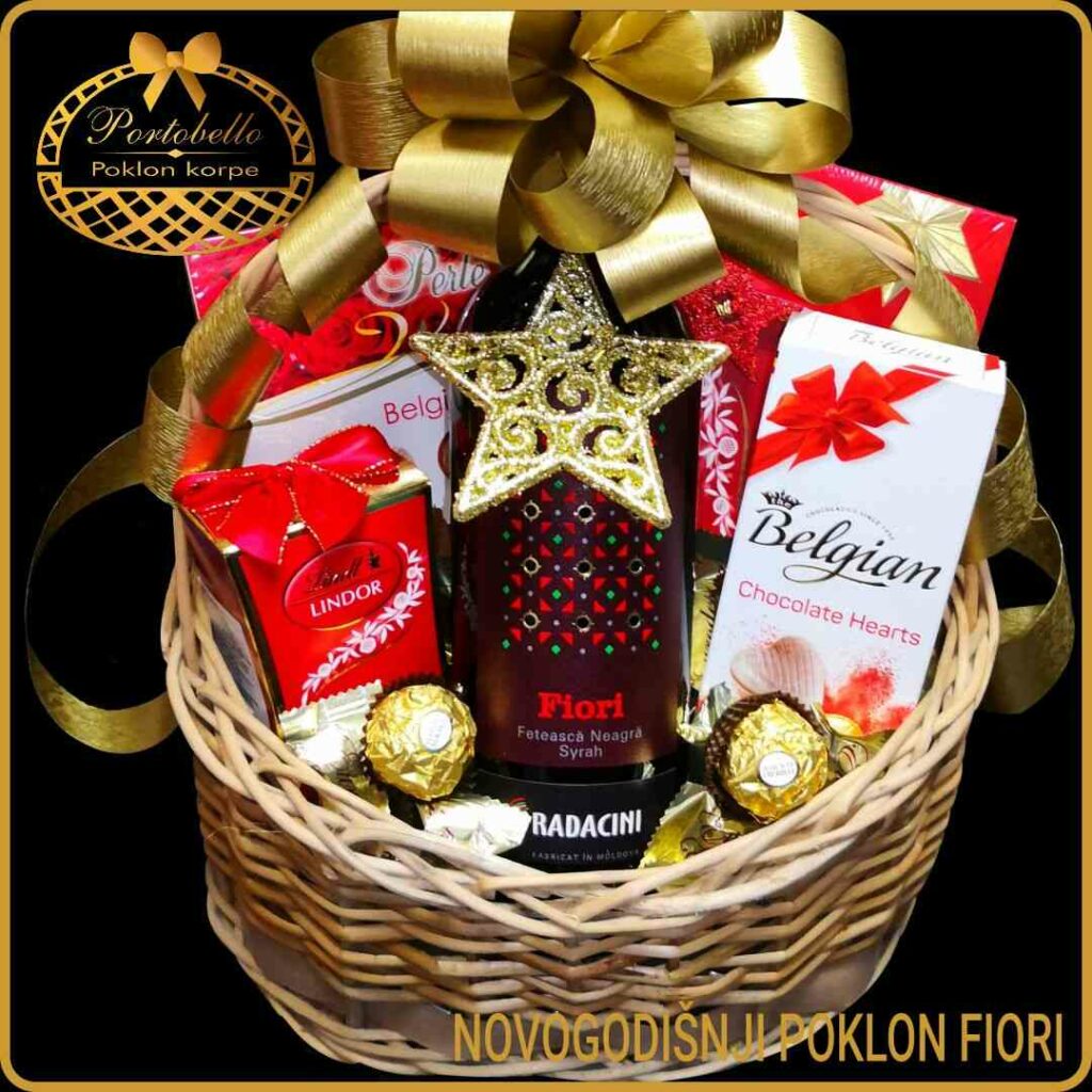 Novogodišnji poklon Fiori - Poklon korpe Beograd Portobello