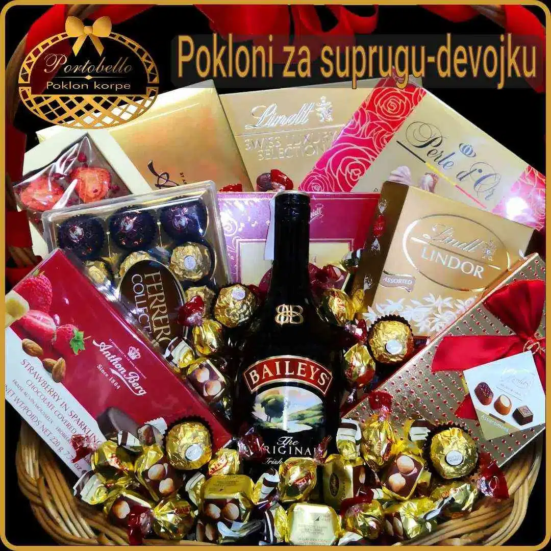 Poklon za suprugu i devojku – romantične korpe i setovi 🎁